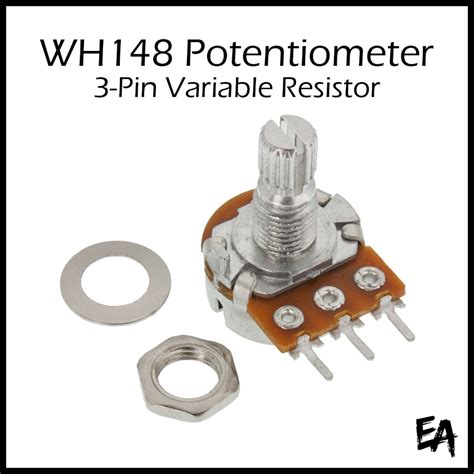 Wh148 3 Pin Potentiometer B1k B10k B100k Variable Resistor Shopee Malaysia
