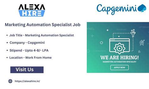 Capgemini Hiring Marketing Automation Specialist Apply Now