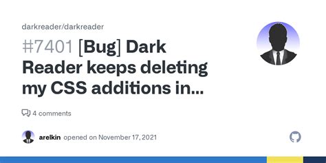 Bug Dark Reader Keeps Deleting My CSS Additions In Developer Tools Issue Darkreader