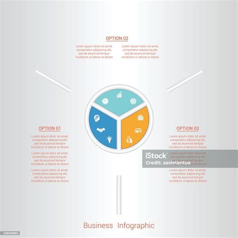 파이 인포그래픽 템플릿 텍스트 영역에 세 개의 자리가 있습니다 0명에 대한 스톡 벡터 아트 및 기타 이미지 0명 3 데이터 Istock