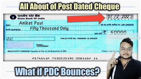 All About Pdc In Banking What Is Pdc Post Dated Cheques Youtube