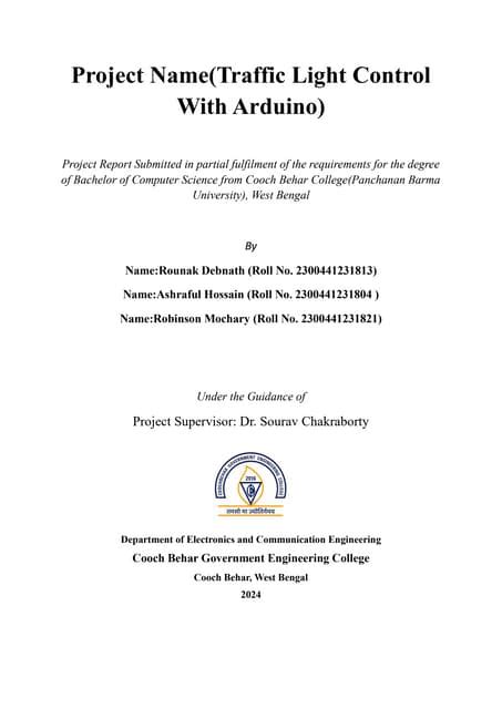 Mini Traffic Light System Using Arduinopptx