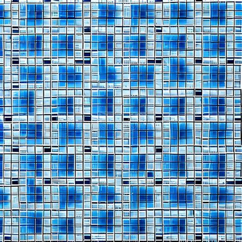 A Repeating Pattern Of Squares In Shades Of Blue And Green1 Generative Ai Stock Image Image