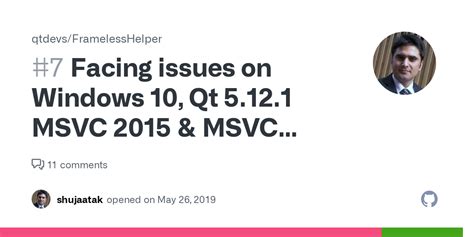 Facing Issues On Windows 10 Qt 5 12 1 MSVC 2015 MSVC 2017 Issue 7 Qtdevs FramelessHelper