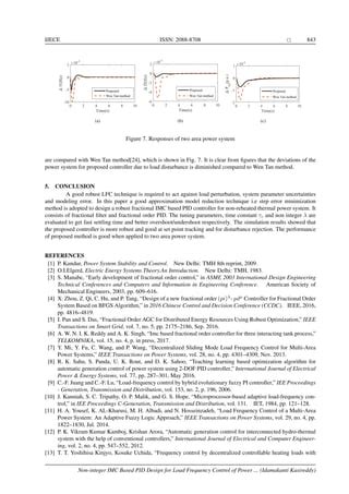 Non-integer IMC Based PID Design for Load Frequency Control of Power ...