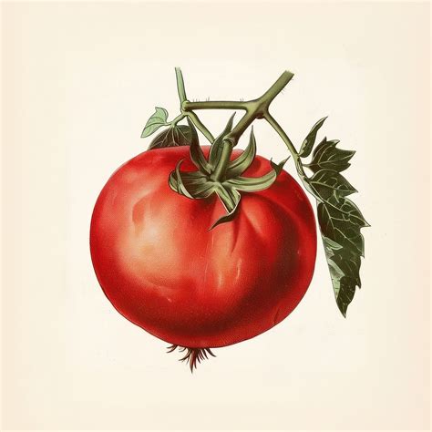 Vintage Tomato Botanical Illustration Free Photo Illustration Rawpixel