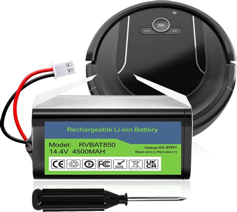 Tqthl 4500mah Rvbat850 Battery For Shark Ion Robot Rv1001ae