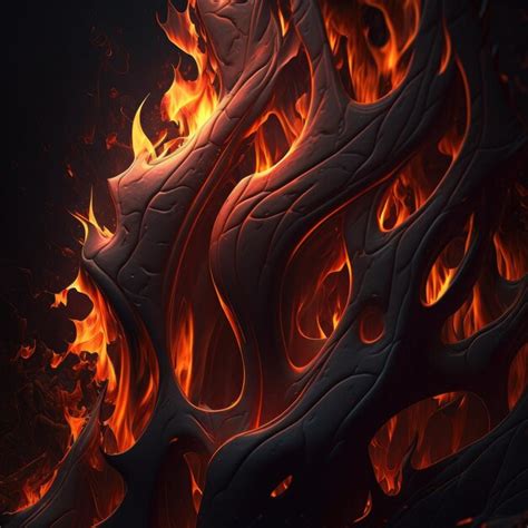 Premium AI Image Fire Texture