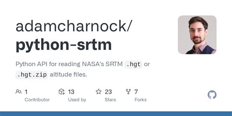 Github Adamcharnockpython Srtm Python Api For Reading Nasas Srtm