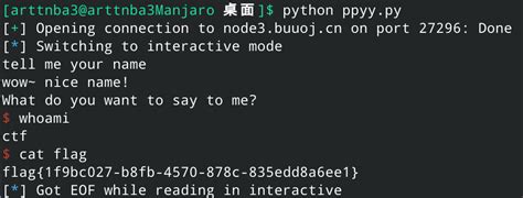 【ctf 0x00】buuctf buuoj pwn wp arttnba3 s blog