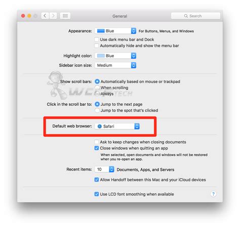 How To Change Default Web Browser In Mac OS X