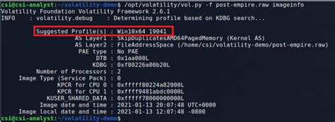 Analyzing A Memory Dump For Malicious Activity With Volatility My Infosec Adventures
