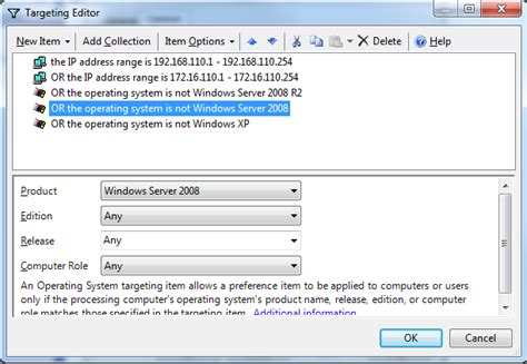 group policy item level targeting not working windows spiceworks