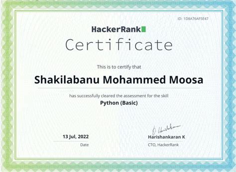 Shakilabanu Abdul Azeez On Linkedin Programming Python Work Hackerrank Pythonlearning Python3