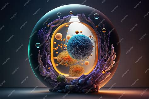 Premium Photo Cell Science Background Medical Microscopic Molecular