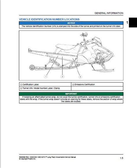 Polaris Axys 850 Snowmobile Service Manual 2020 2021 Long Track Rmk Khaos Immediate
