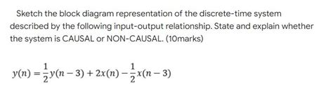[solved] Sketch The Block Diagram Representation Of The Di