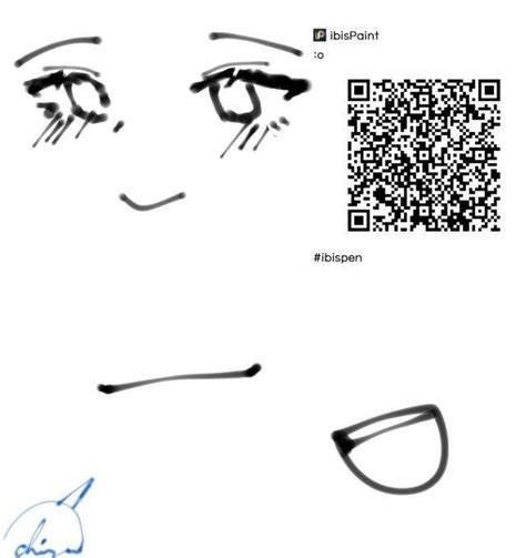 An Image Of Someones Face With A Qr Code On The Left Hand Side