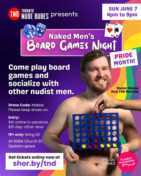 Naked Mens Board Games Night Pride Month Freakin Awesome Gay Stuff