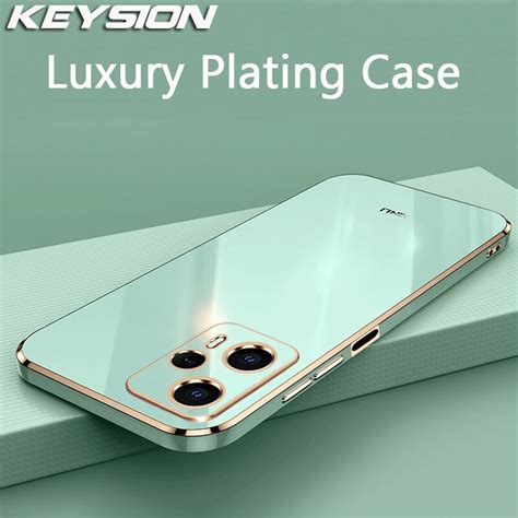 Keysion เคสโทรศัพท์ซิลิโคน แบบนิ่ม ทรงสี่เหลี่ยม กันกระแทก สําหรับ