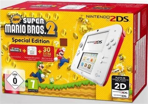 Consolevariations Nintendo 2ds New Super Mario Bros 2 White Red