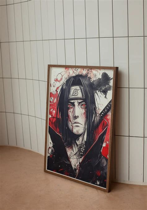 Itachi Uchiha Anime Poster Intense And Detailed Art Print Of Itachi