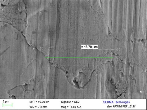 Sem Micrograph Of The Zone Where The Fib Cut Was Carried Out On The