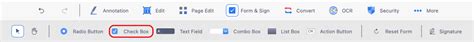 how to add a check box support kdan