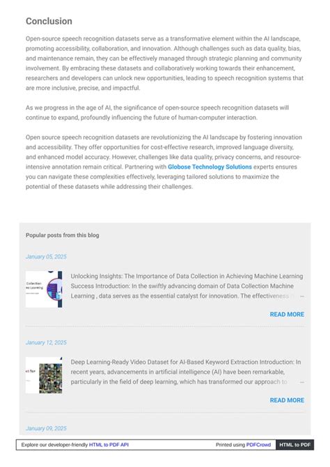 open source speech recognition datasets opportunities and challenges pdf