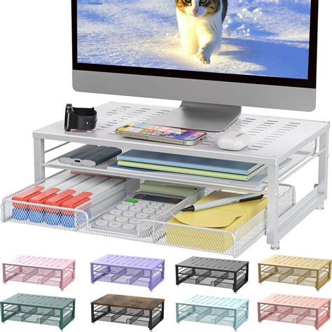 Computer Monitor Stand Riser Desk Organizers And Accessories With