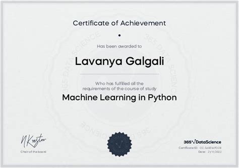 Lavanya Galgali On Linkedin Certificate Of Achievement Machine