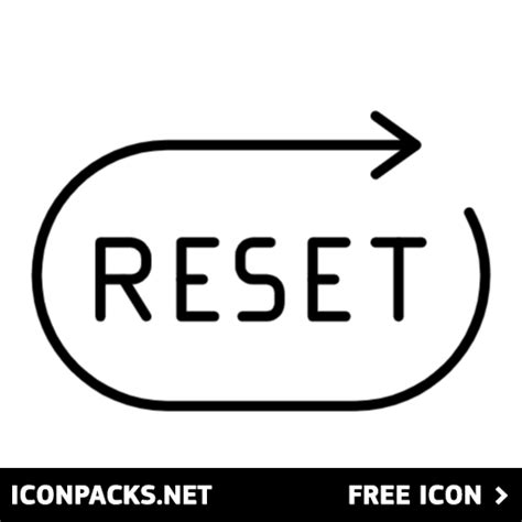 Reset Arrow Button Icon