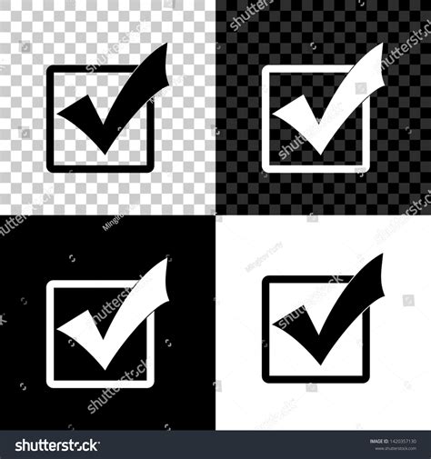 Check Mark Box Icon Isolated On Stock Vector Royalty Free Shutterstock