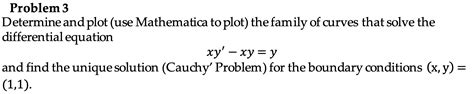 Solved Problem 3 Determine And Plot Use Mathematica To