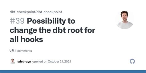 Possibility To Change The Dbt Root For All Hooks Issue Dbt Checkpoint Dbt Checkpoint