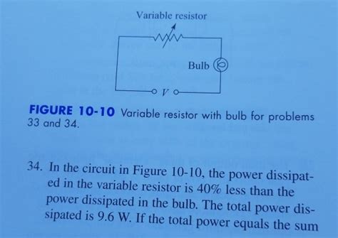Solved Variable Resistor Bulb FIGURE Variable Resistor Chegg Com