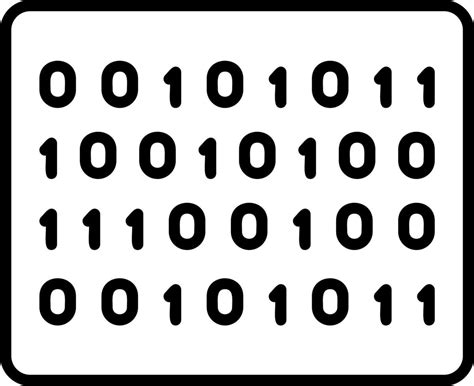 Binary Code Vector Icon 20876423 Vector Art At Vecteezy
