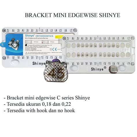 Jual Bracket Mini Edgewise Shinye Shopee Indonesia