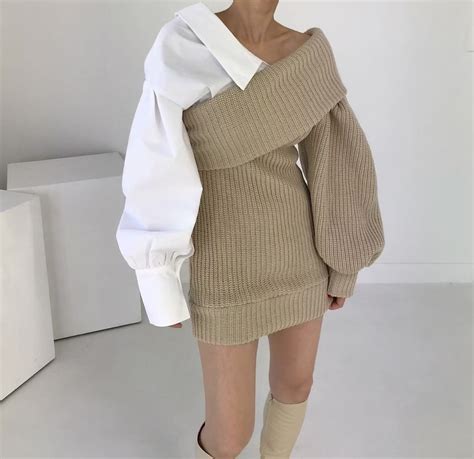 셔츠 원피스 아수라 니트 원피스 에이블리