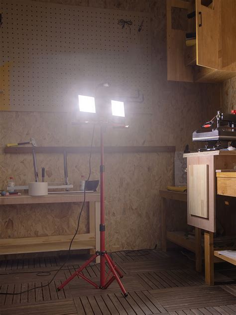 Vevor Led Work Light With Stand 14000 Lumen Dual Head Led Work Light