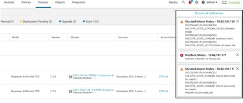 Understand Failover Status Messages For Ftd Cisco