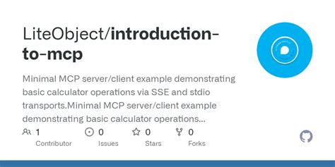 Introduction To Mcp Minimal Mcp Serverclient For Calculator