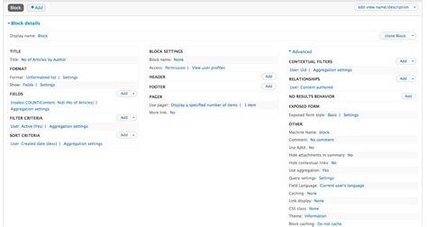 7 views display number of nodes published by author on profile