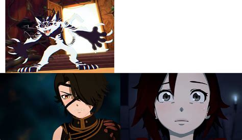 Cinder Fall Protect Ruby From Curious Cat Rwby By Tmzstudioz On Deviantart