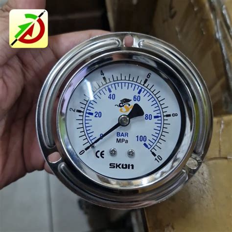 Jual Preasure Gauge 10 Mpa Skon Manometer Gauge 100 Bar 2 5 Drat 1 4 Pf Jakarta Barat