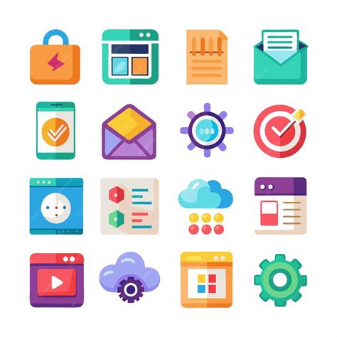 User Interface Icons Set For Website And Mobile App Premium Ai Generated Vector