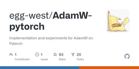 GitHub Egg West AdamW Pytorch Implementation And Experiments For AdamW On Pytorch