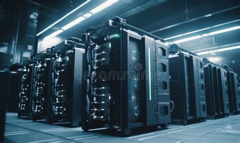 Modern Data Center With Servers Stock Image Image Of Internet Server 290702095