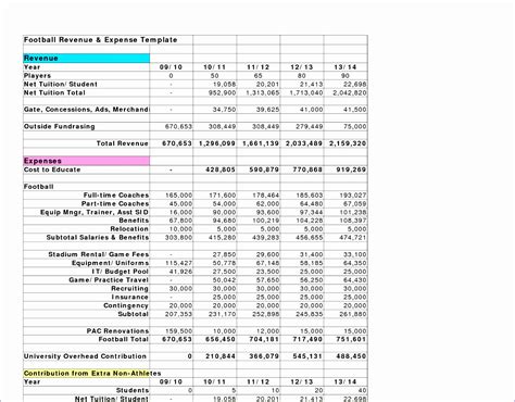Financial Statement Template Excel Excel Templates