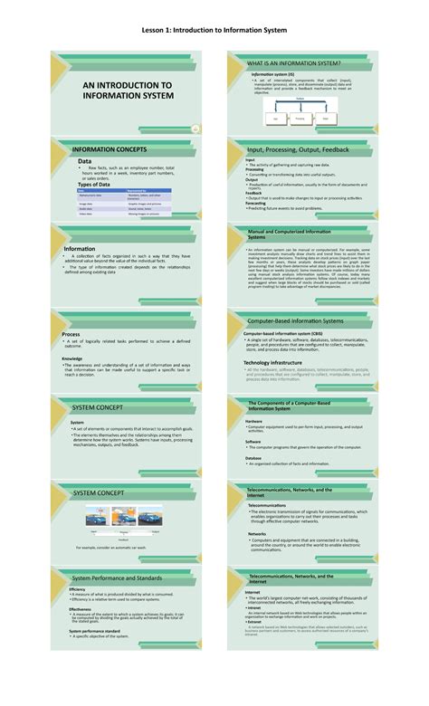 Lesson 1true Integrative Project 2 Lesson 1 Introduction To Information System Lesson 1